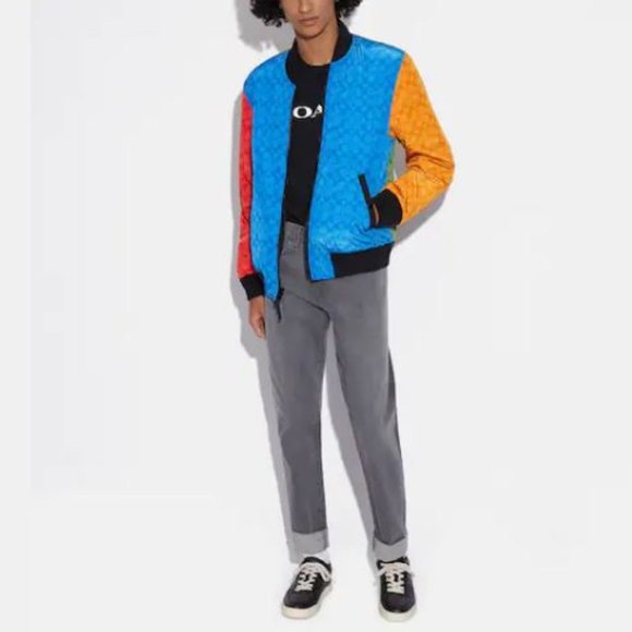Coach | Jackets & Coats | Coach Signature Colorblock Reversible Ma ...